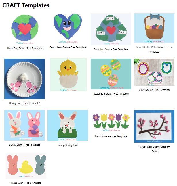 April Craft & Activity Bundle – Crafting Jeannie