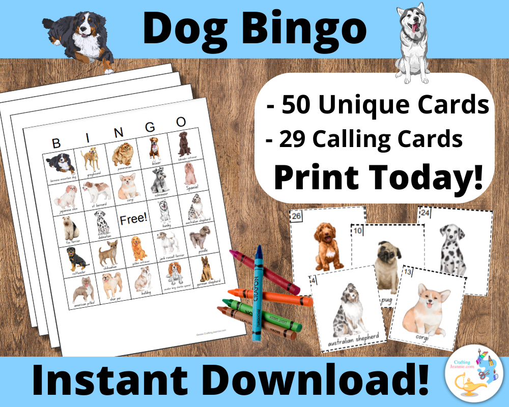 Dog Bingo – Crafting Jeannie